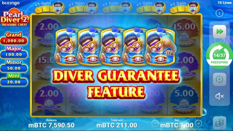 Play Pearl Diver 2: Treasure Chest Pokie - Only at POKIES 365